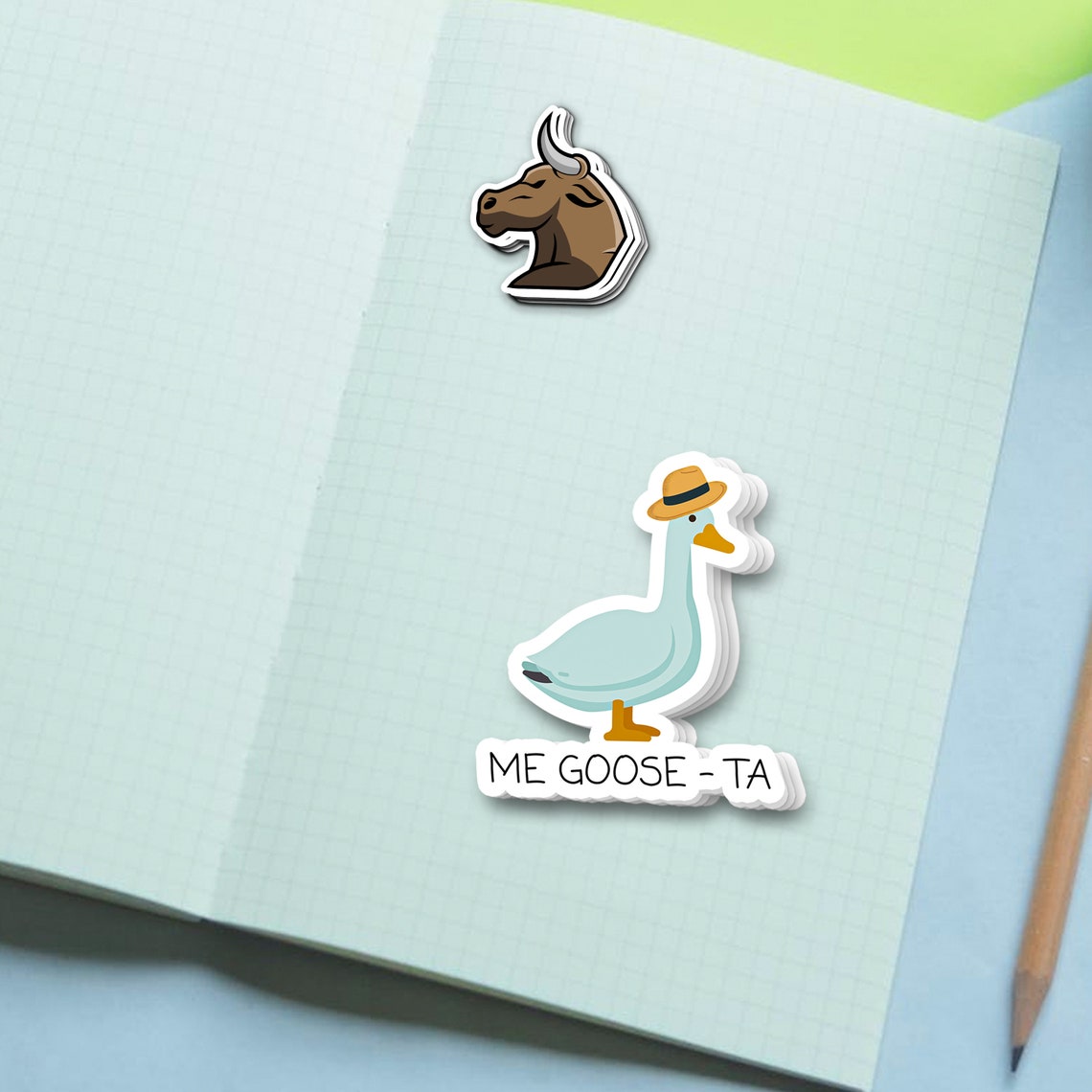 Me Goose Ta Sticker Me Gusta Cute Goose Sticker Funny - Etsy