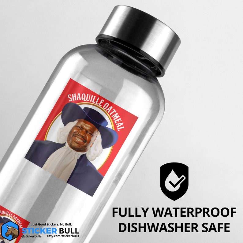 Shaquille Oatmeal Sticker Meme Stickers Funny Stickers - Etsy