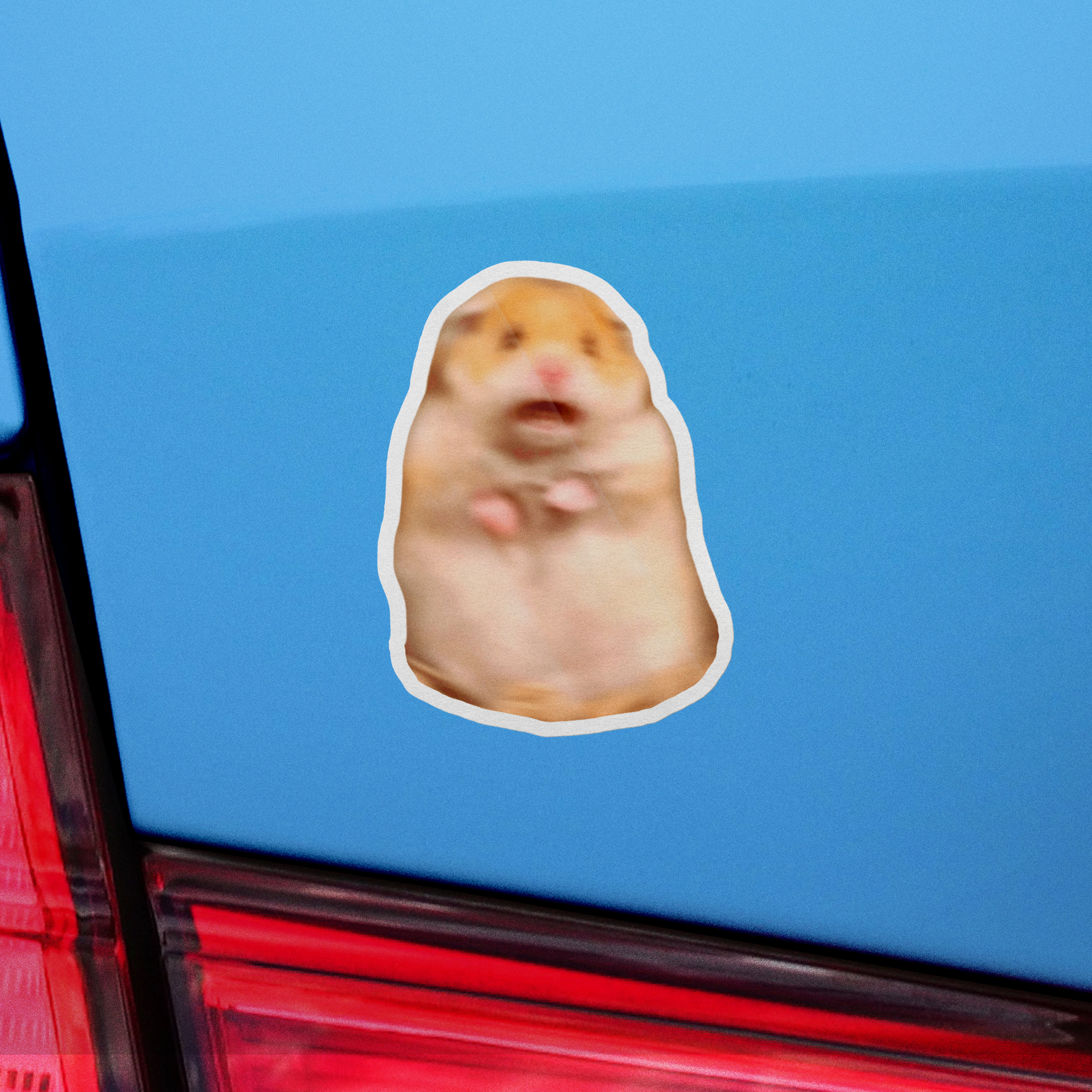 Scared Hamster Meme Sticker Meme Sticker Funny Sticker - Etsy Canada
