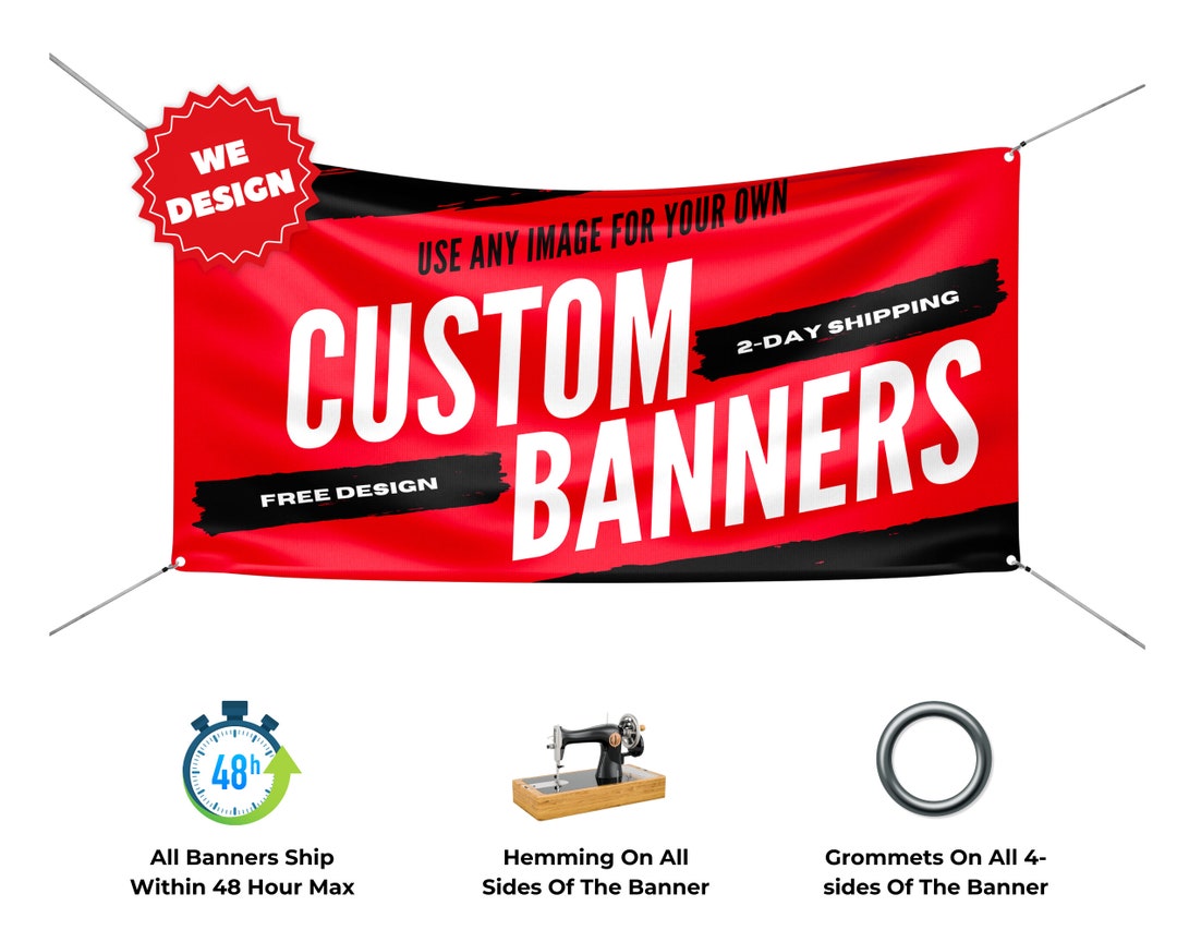 Custom Outdoor Banner, Custom Birthday Banner, Custom Pop up Banner ...