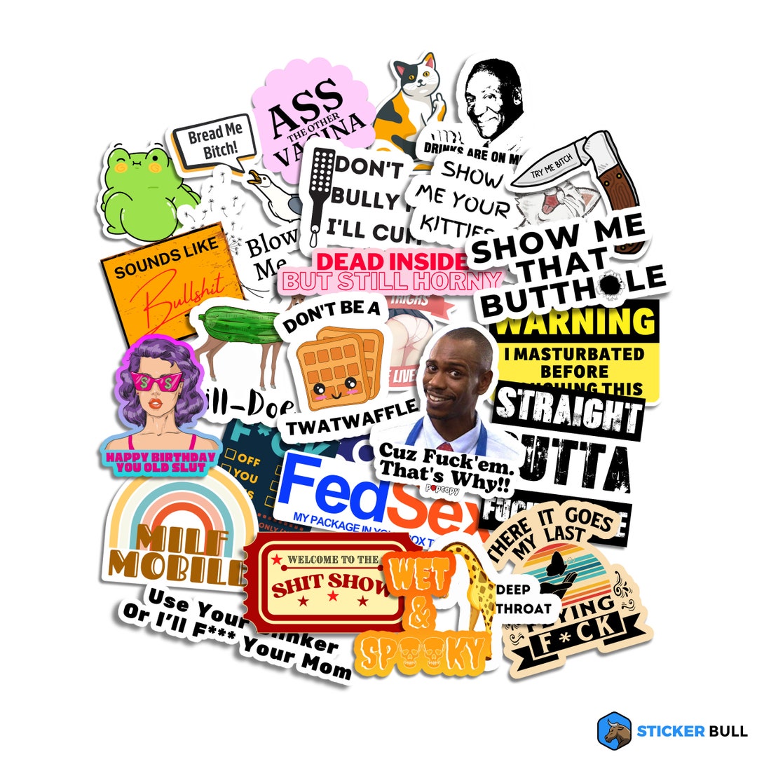 NSFW Sticker Pack, Funny Adult Sticker Pack, Sticker Pack, Meme ...