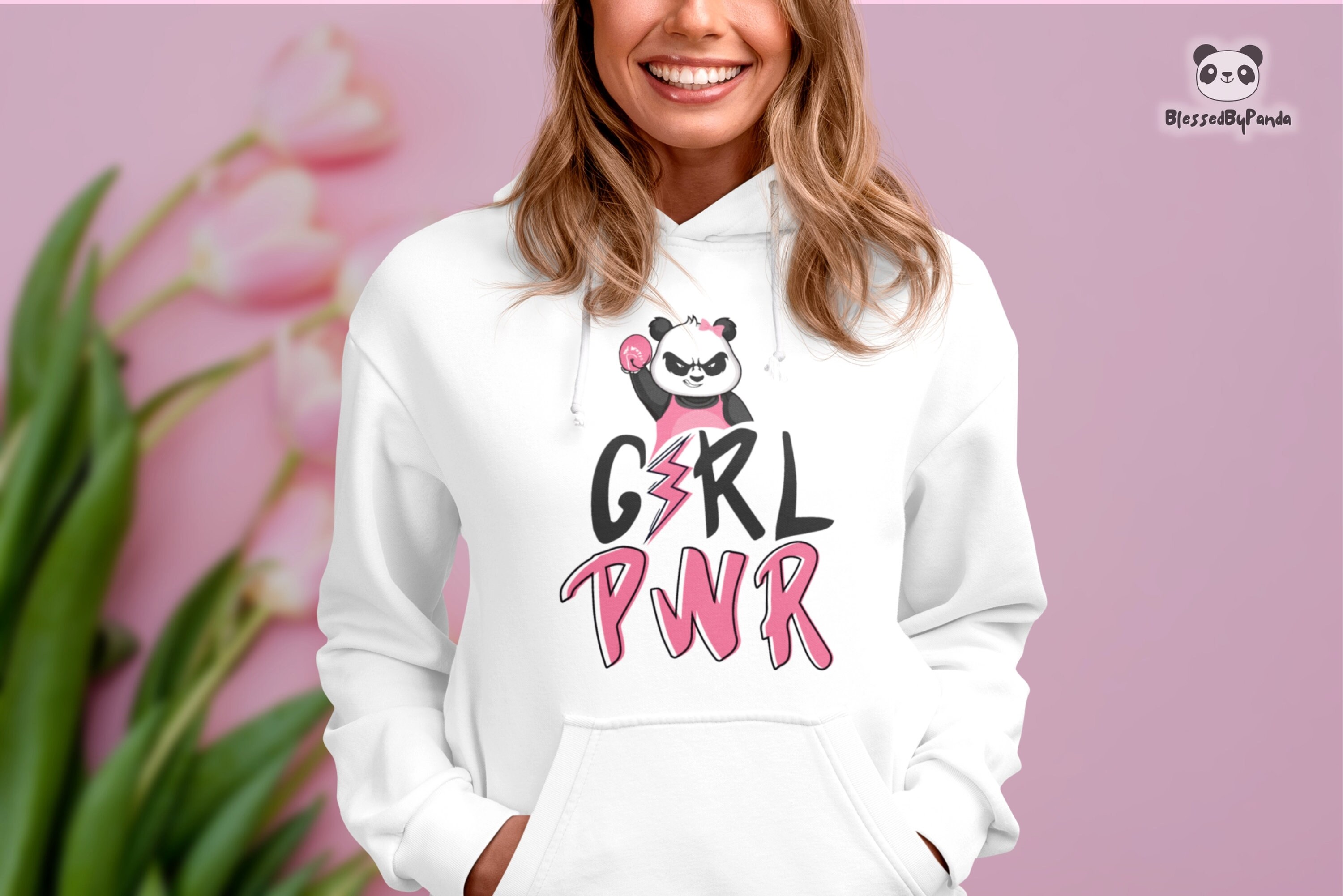 Girl Power / Panda T-Shirt / Panda Tank Top / Panda Hoodie / - Etsy España