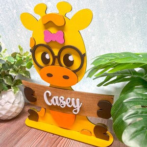 Personalized Giraffe Name Stand | Adorable Room Decor | Free ...