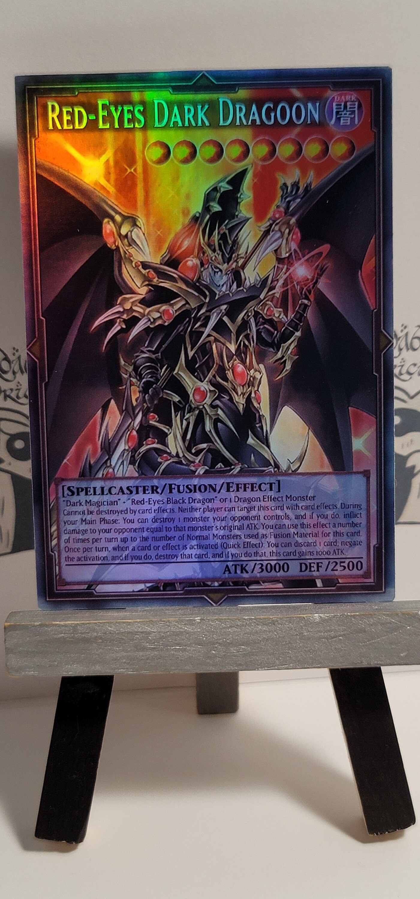 Orica PROXY Red-eyes Dark Dragoon Full Art - Etsy