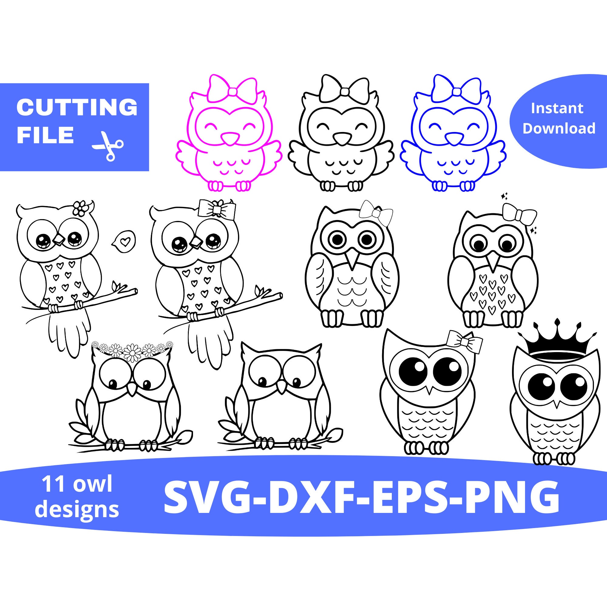 Owl Outline Template