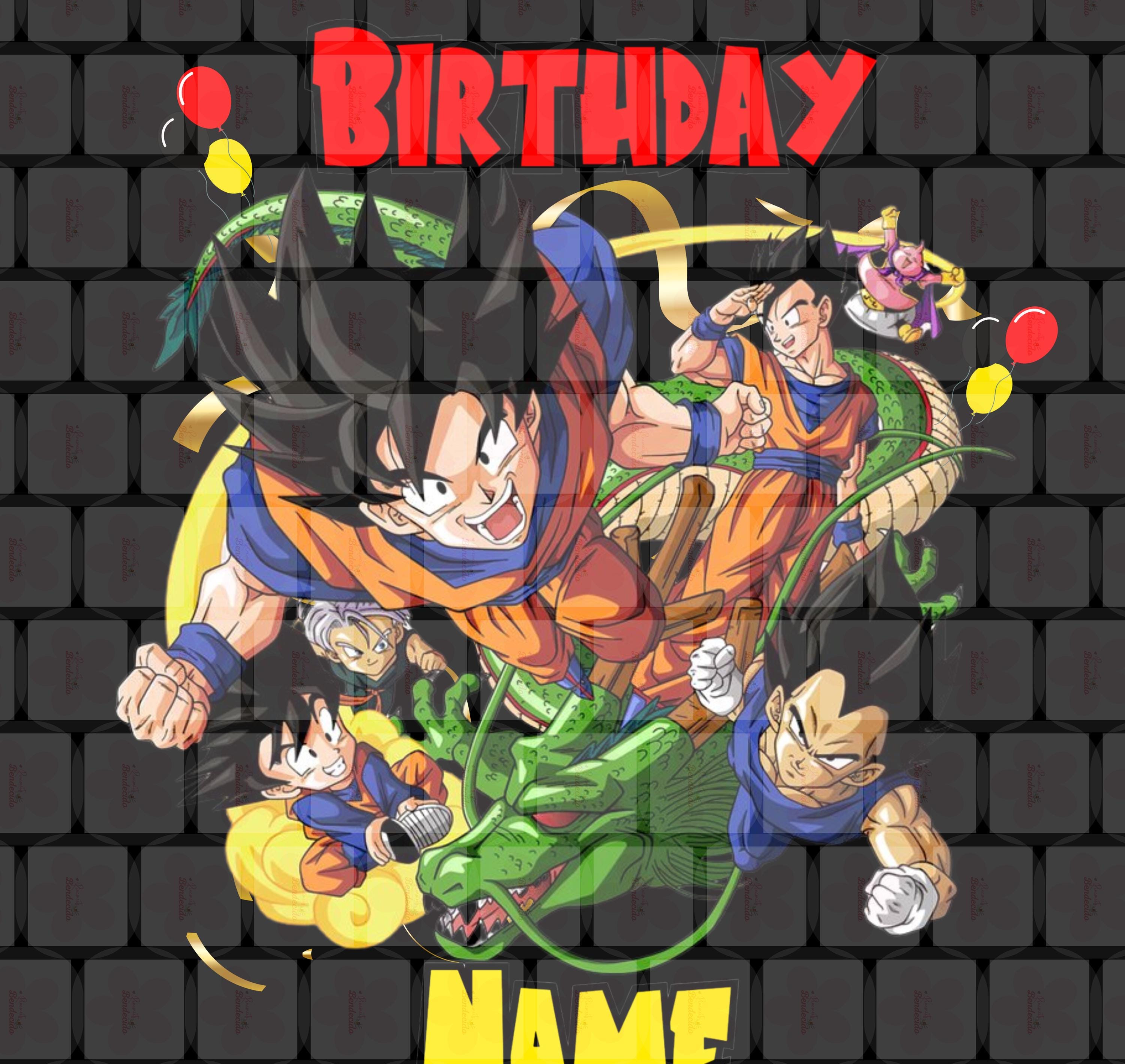 Dragonball Birthday, Goku Birthday, Png Anime, Dragon Ball Customizable ...