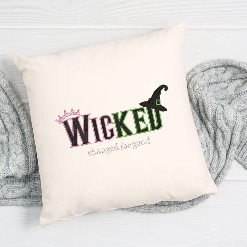Witch Embroidery Designs , Wicked Machine Embroidery Files , Pink Green ...