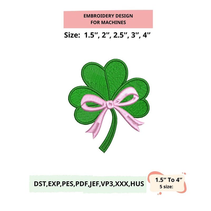 Shamrock Embroidery Design - Etsy