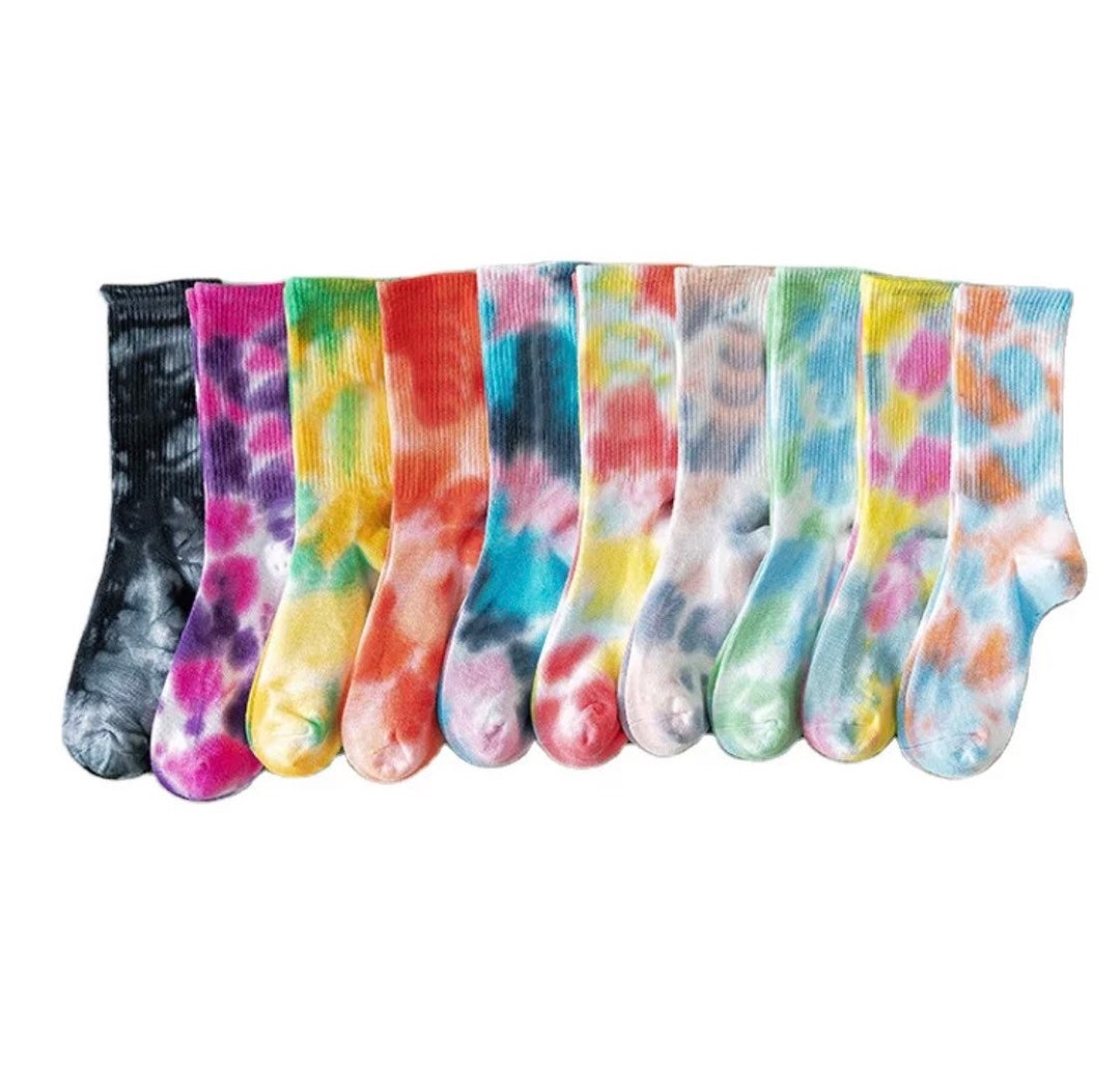 Tie-dye Tye Dye Tie Dye Socks - Etsy
