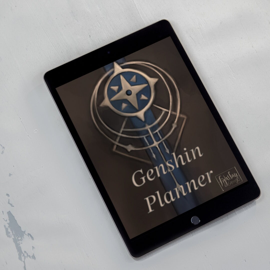 Genshin Build Planner -- Digital Notebook for Genshin Impact Players - Etsy
