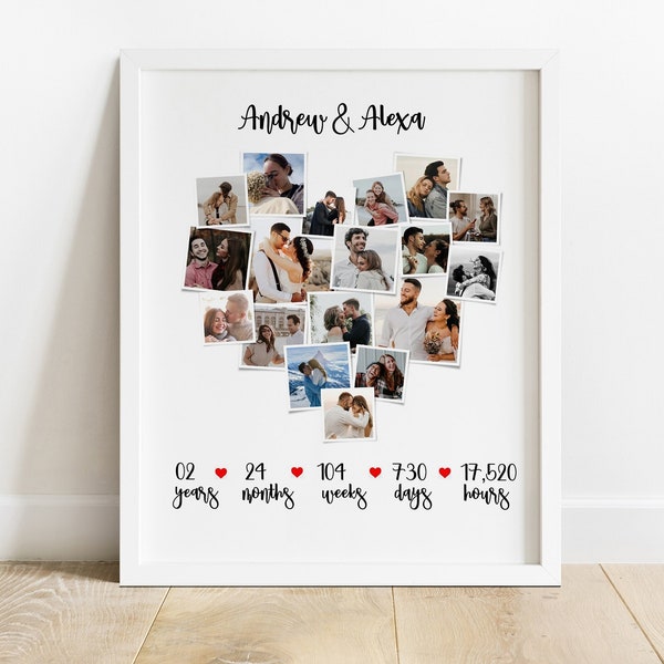 Heart Photo Collage - Etsy