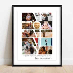 Personalized MOMMY Photo Collage Gift, Mother's Day Gift, Gift for ...
