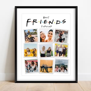 Best Friends Photo Collage, Best Friend Gift, Best Fiends Forever Gift ...