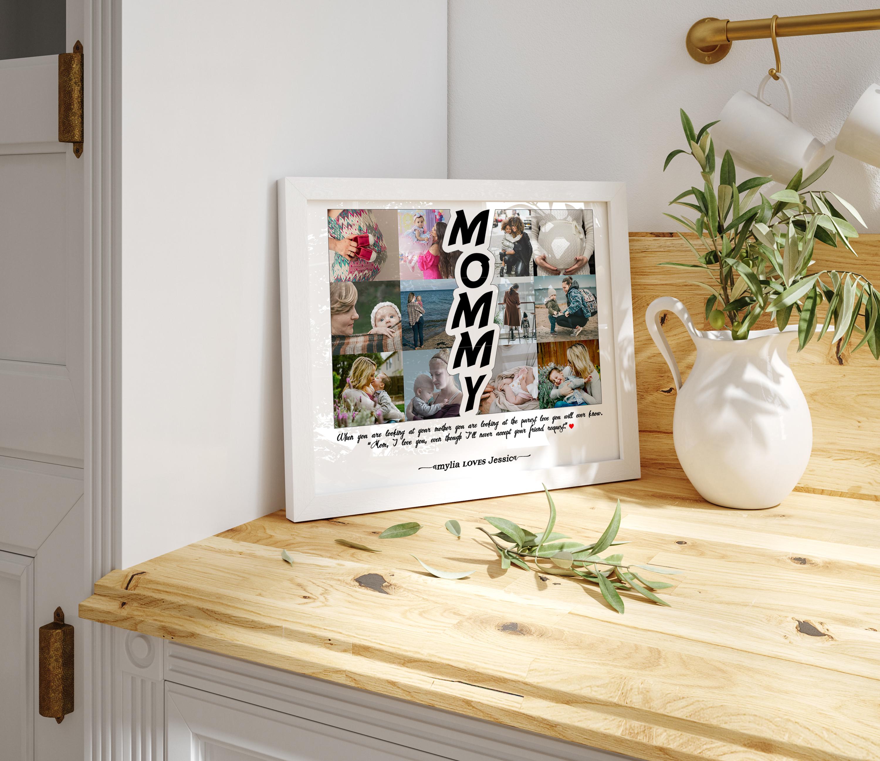 Mom Photo Collage Gift, Personalized Gift for Mom, Mom Christmas Gift ...