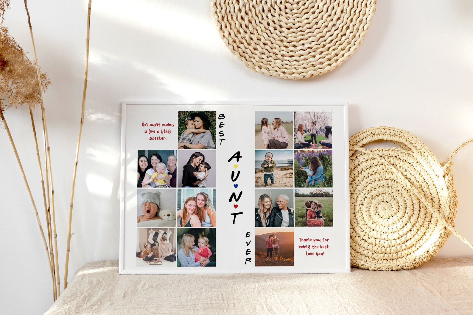 Personalized Aunt Photo Collage Auntie Custom Gift Gift for - Etsy