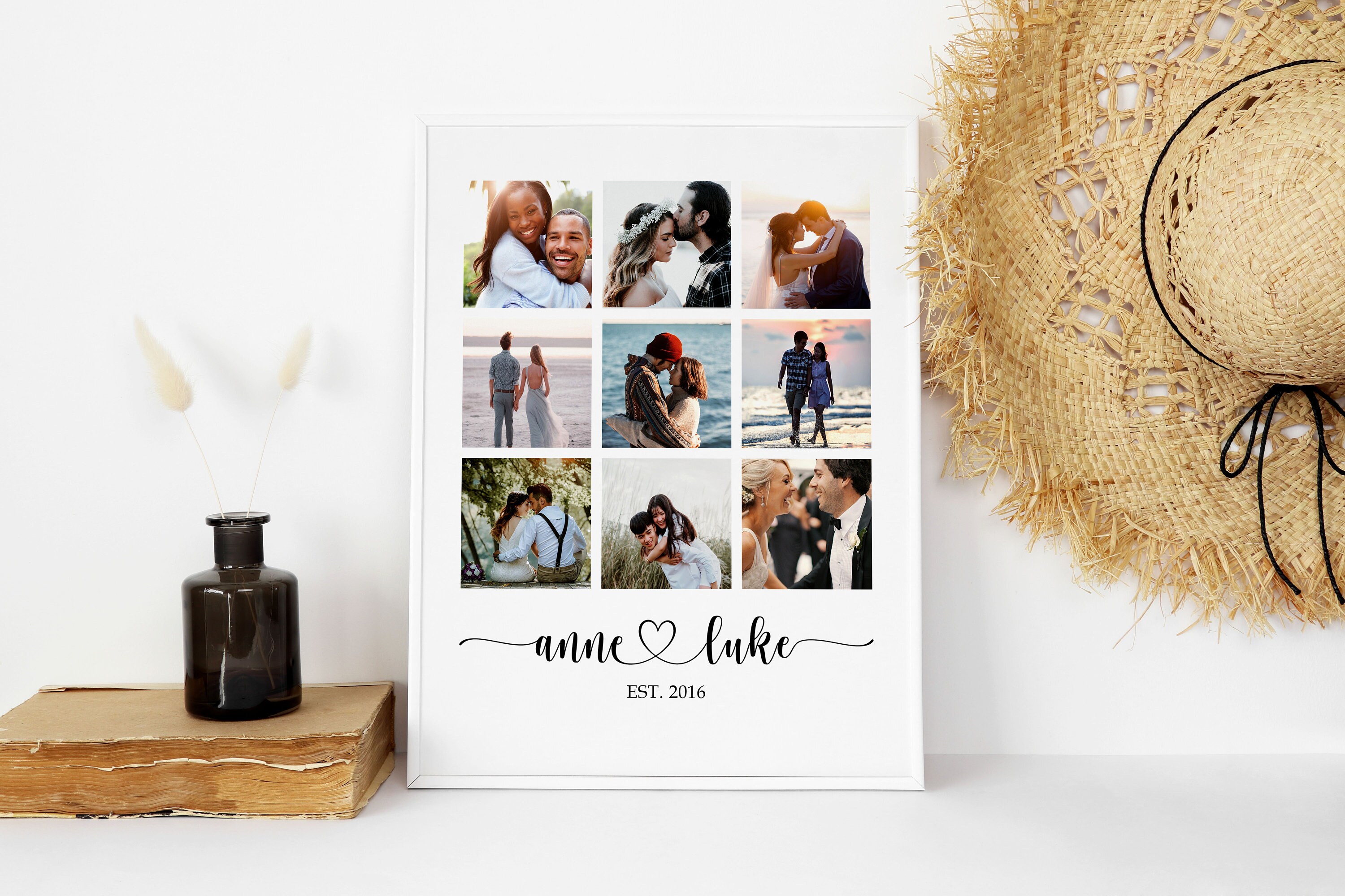 Personalized Photo Collage Wedding Gift Custom Gift for - Etsy Canada