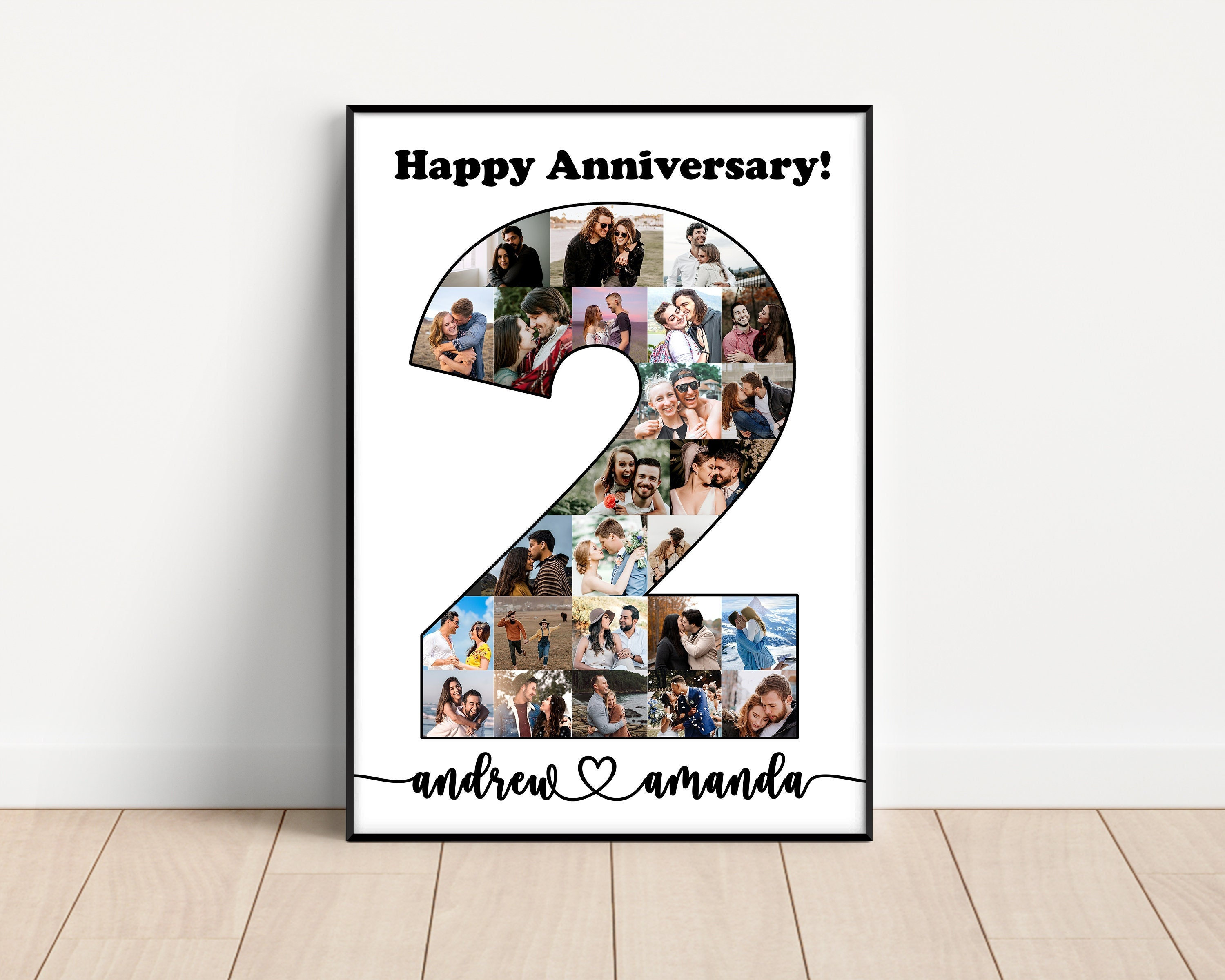 Personalize Second Anniversary Gift for Husband, 2nd Anniversary ...