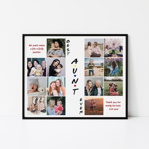 Personalized Aunt Photo Collage Auntie Custom Gift Gift for - Etsy