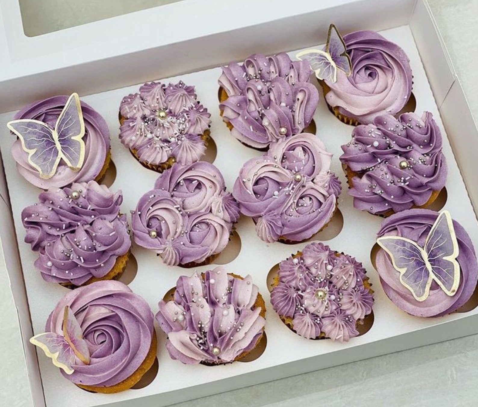 10 Piece Butterfly Pack PURPLE Cake Decoration Butterfly - Etsy