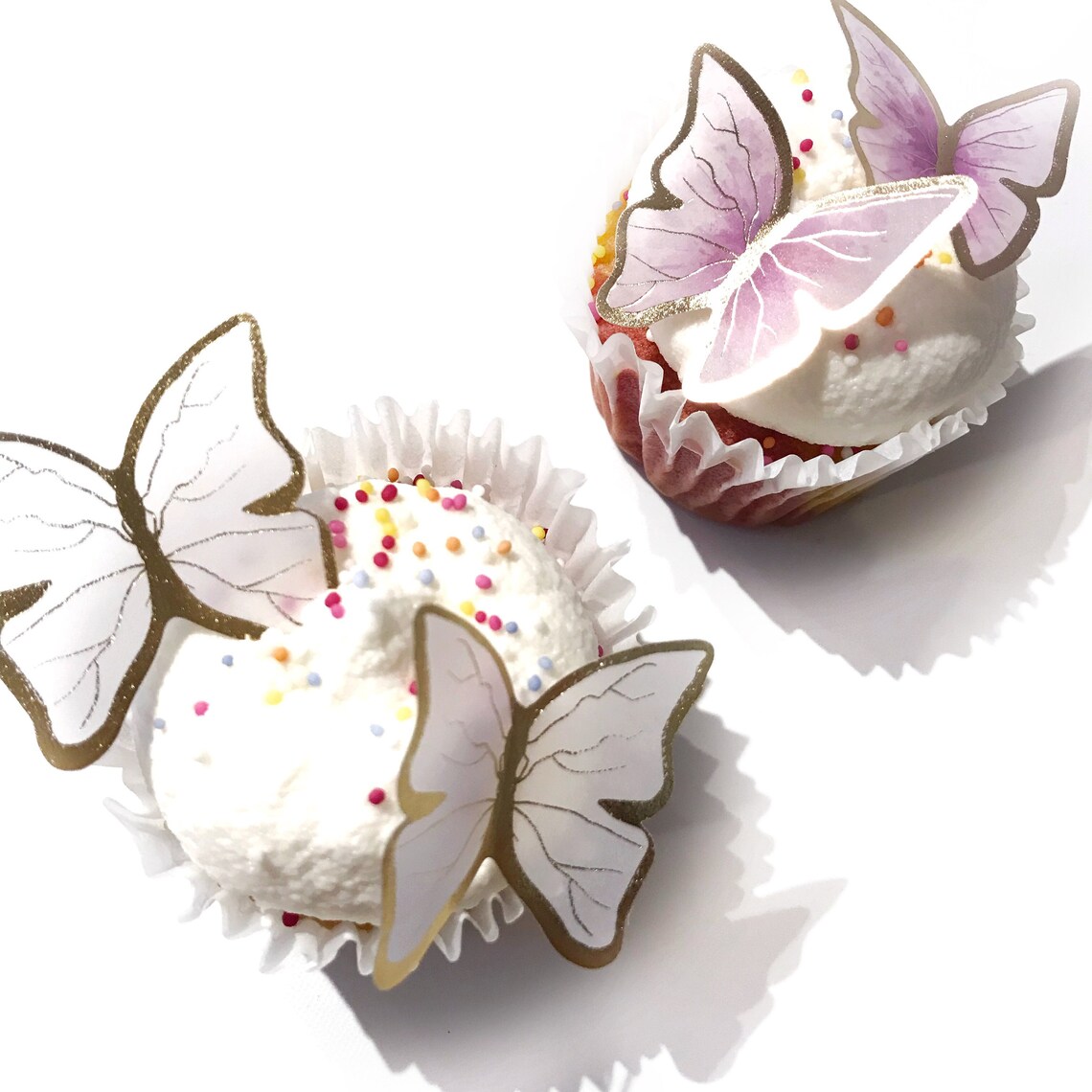 10 Piece Butterfly Pack Cake Decoration Cake Topper Cupcake | Etsy