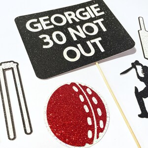 Cricket Themed Cake Topper Set, Not Out, Cricket Cupcakes, Cake Toppers ...