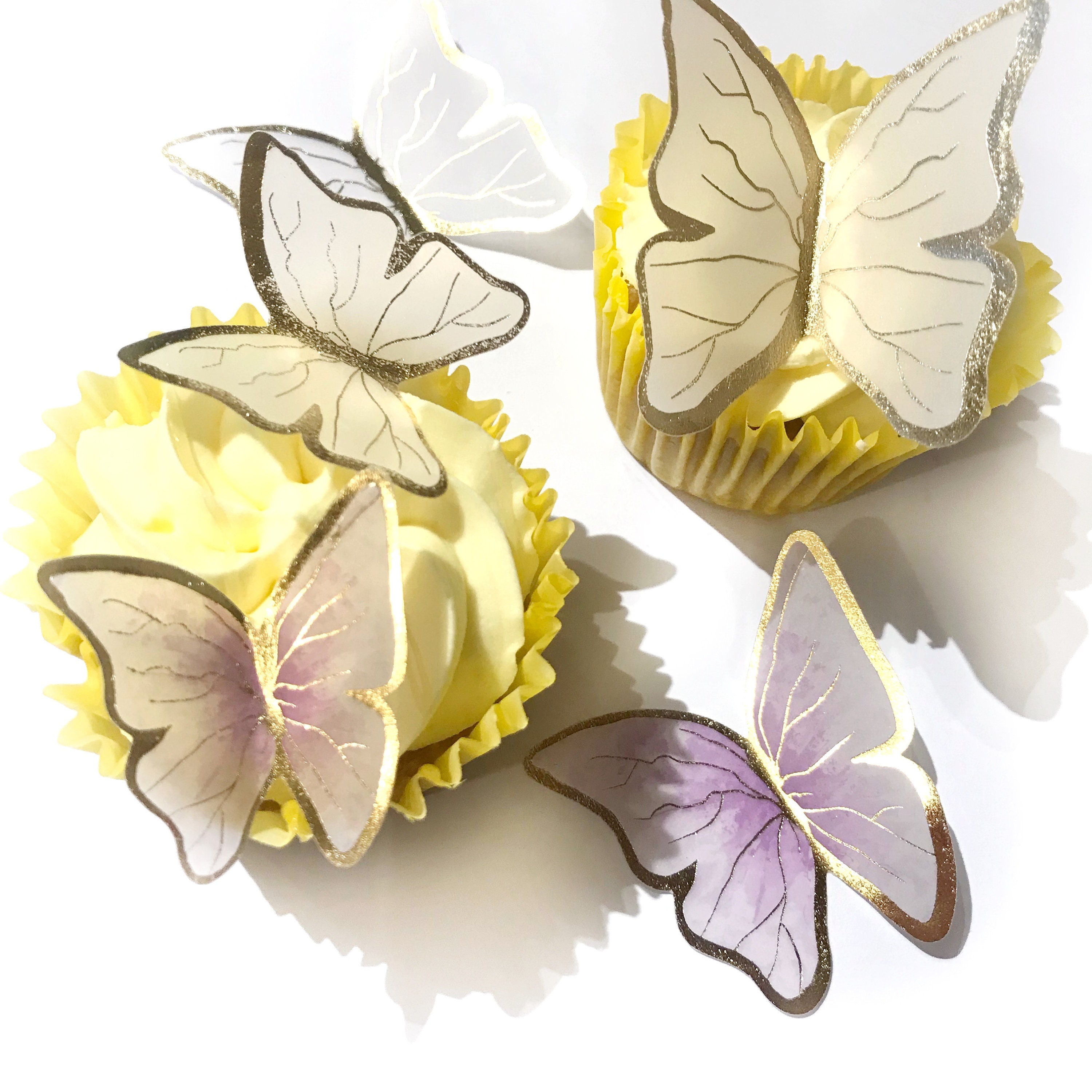 10 Piece Butterfly Pack PURPLE Cake Decoration Butterfly - Etsy