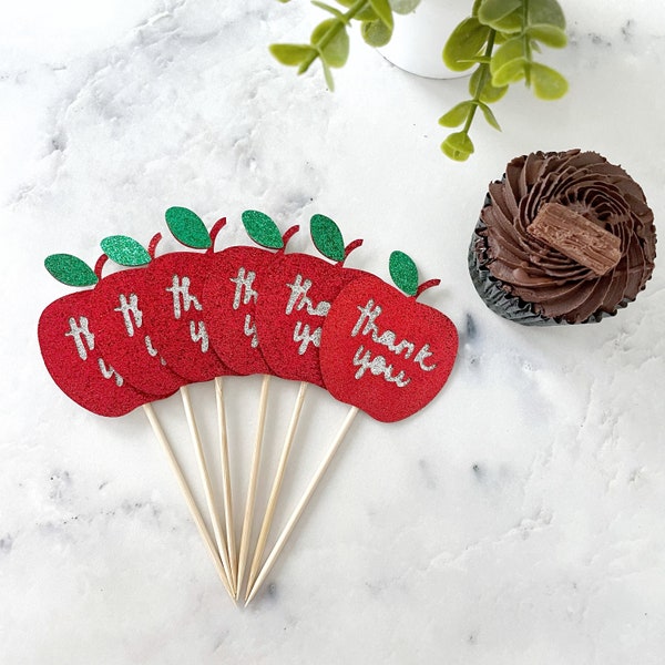 Apple Cupcake Topper - Etsy