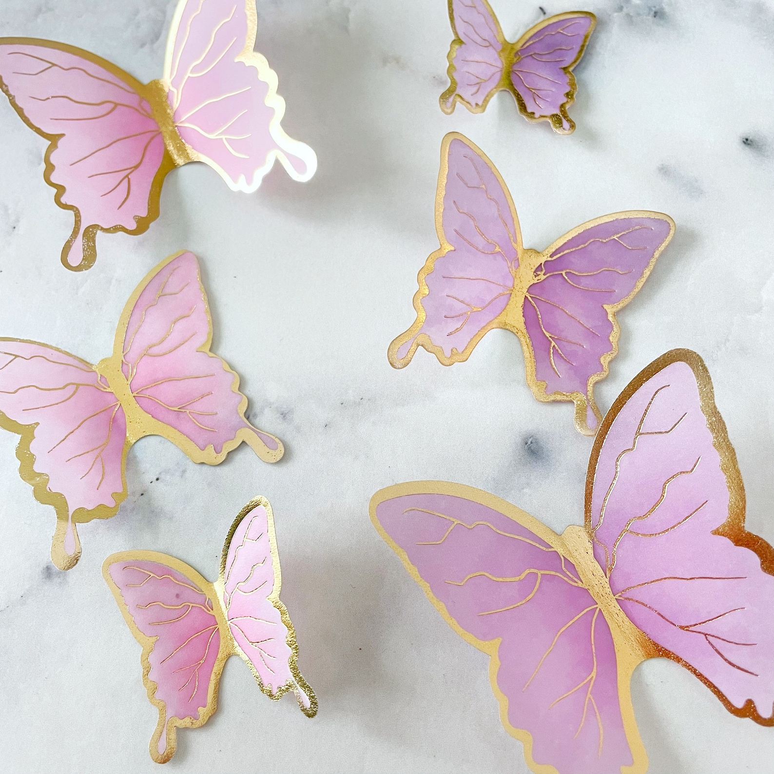10 Piece Butterfly Pack Cake Decoration Cake Topper Cupcake - Etsy