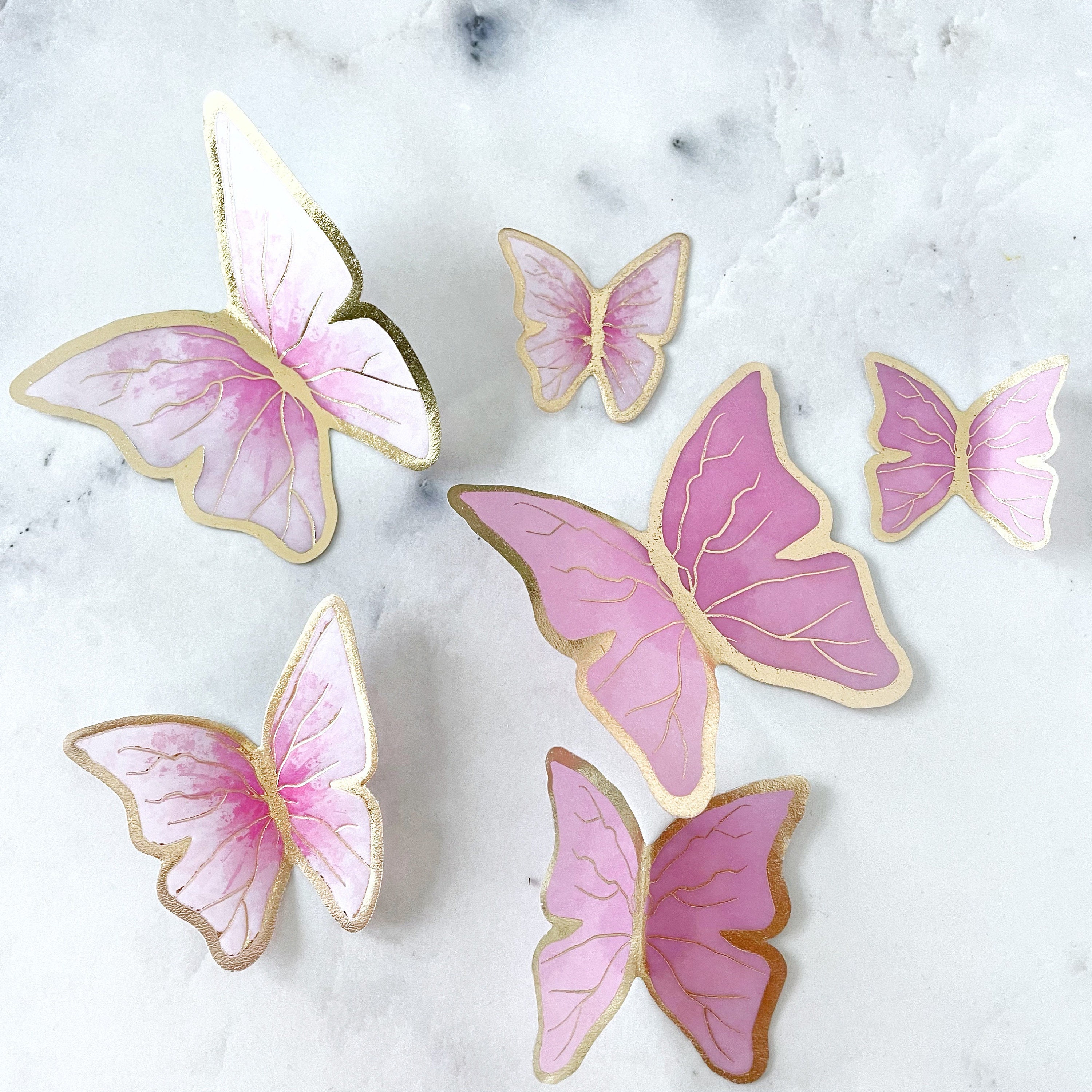 10 Piece Butterfly Pack Cake Decoration Cake Topper Cupcake - Etsy