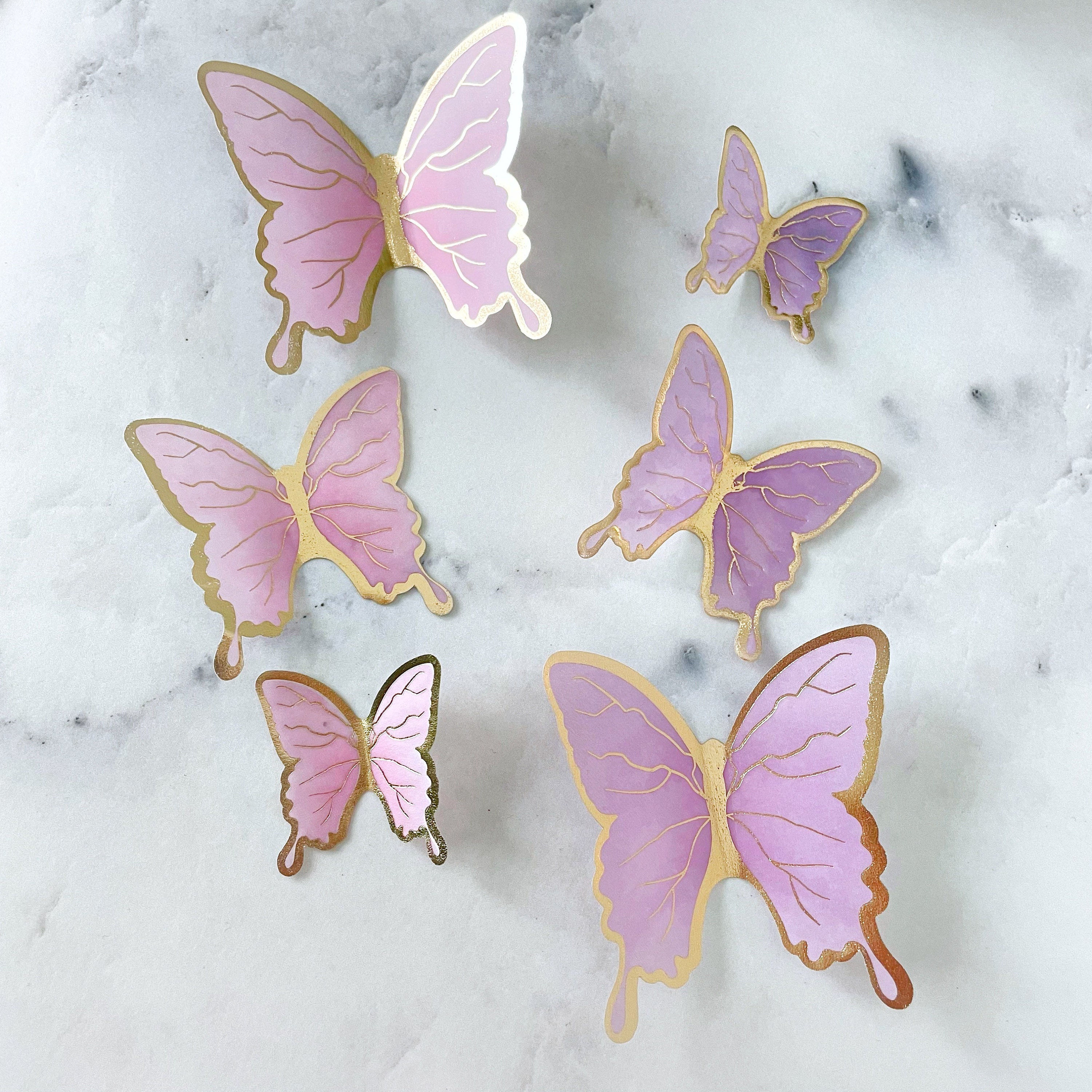 10 Piece Butterfly Pack Cake Decoration Cake Topper Cupcake - Etsy