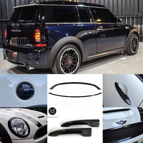 MINI R55 Clubman Blackout Kit Piano Black Overlays - Etsy