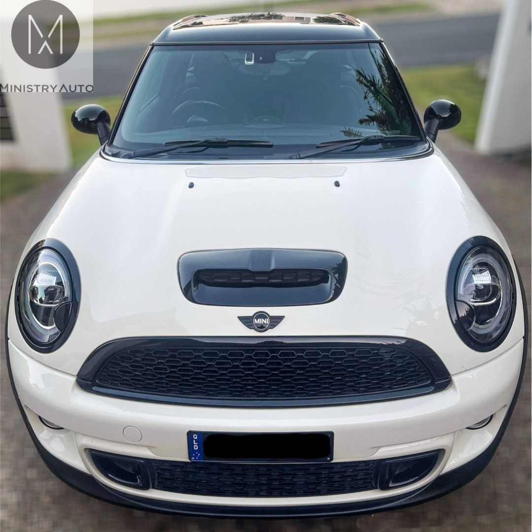 MINI Cooper Bonnet Scoop Full Replacement Piano Gloss Black GEN2 Scoop ...
