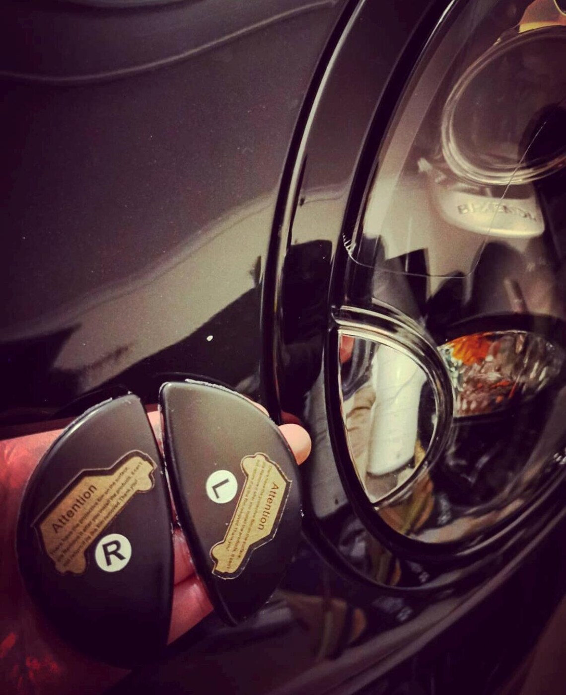 MINI GEN2 Headlight Surround Covers - Piano Black or Matte Black R56 ...