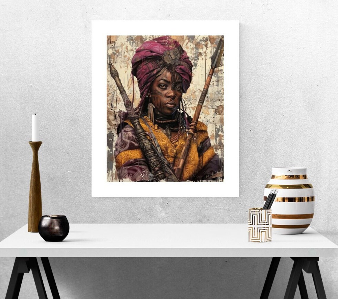African Warrior Queen, Black Art, African American Art, Black History ...