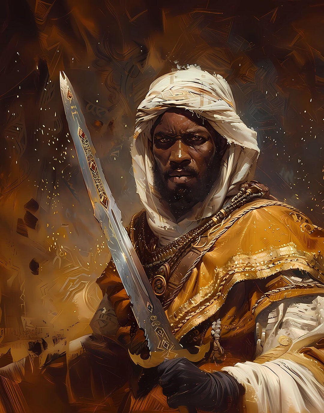 African Warrior King, Black Art, African American Art, Black History ...