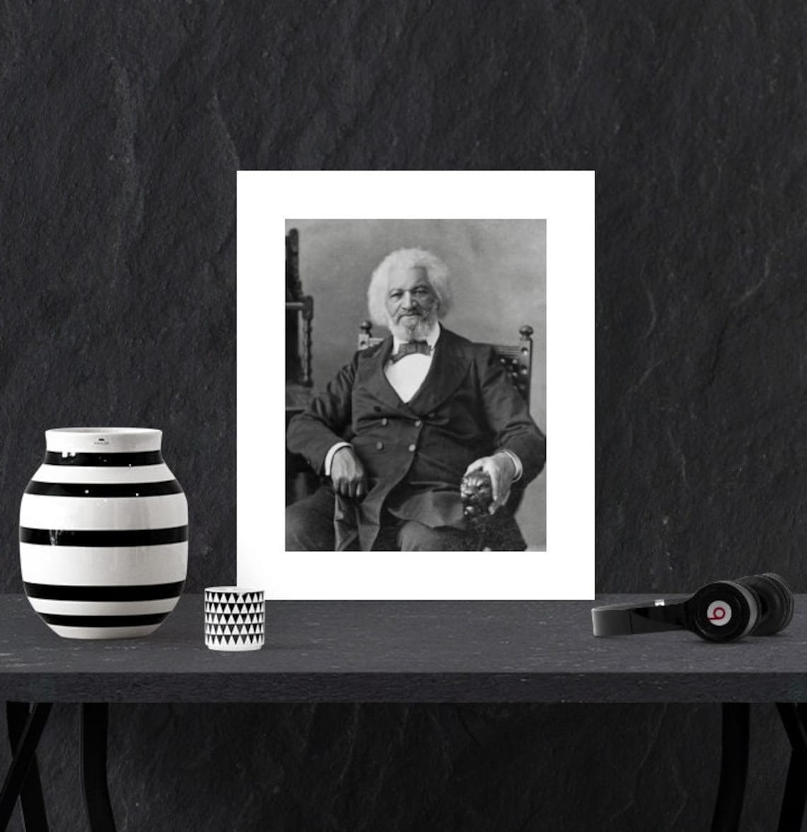Frederick Douglass Fine Art Print With Mat, Black Civil Rights, African ...