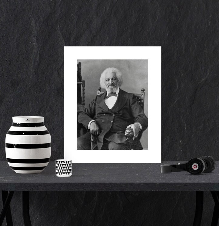 Frederick Douglass Fine Art Print With Mat, Black Civil Rights, African ...