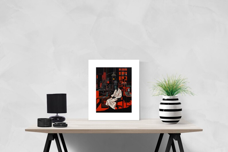 Black Science Educator Art Print With Mat, African American Teacher Art ...