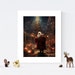 Gothic Santa Claus Art Print, Christmas Holiday Wall Decor, Ancient ...