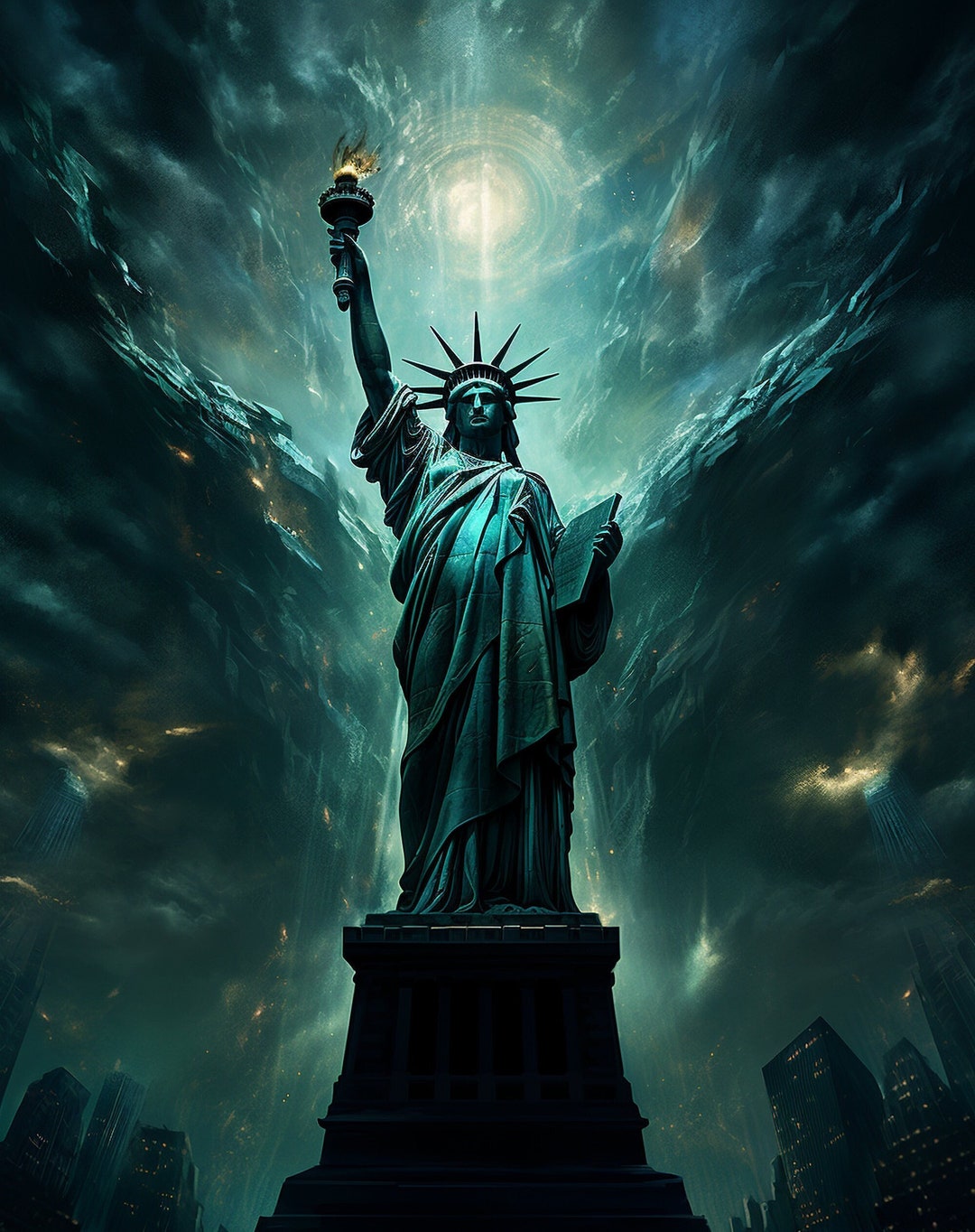 Statue of Liberty Art Print, New York City, NY Wall Decor - Etsy