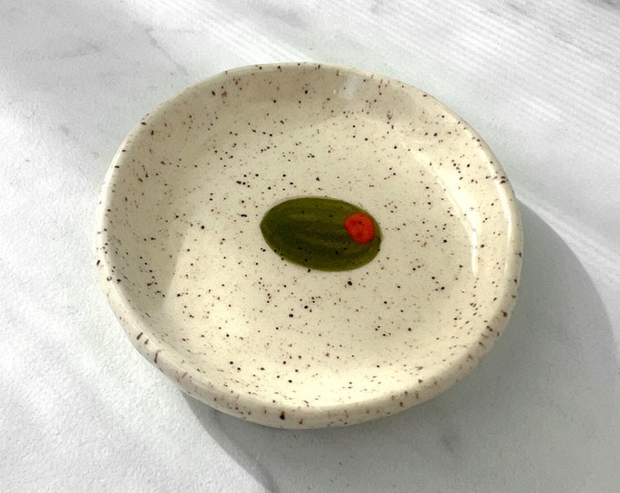Ceramic Olive Oil Dish for Trinkets, Oil, Dipping Sauce Dish, Small ...