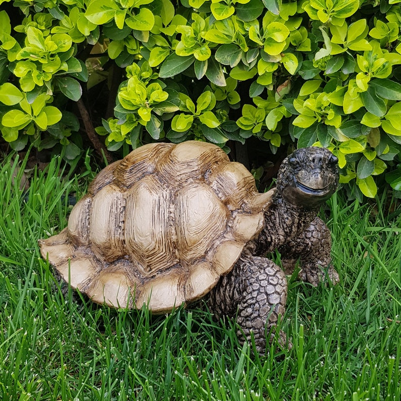 Turtle Statue Tortoise Figurine Outdoor Garden Decor - Etsy