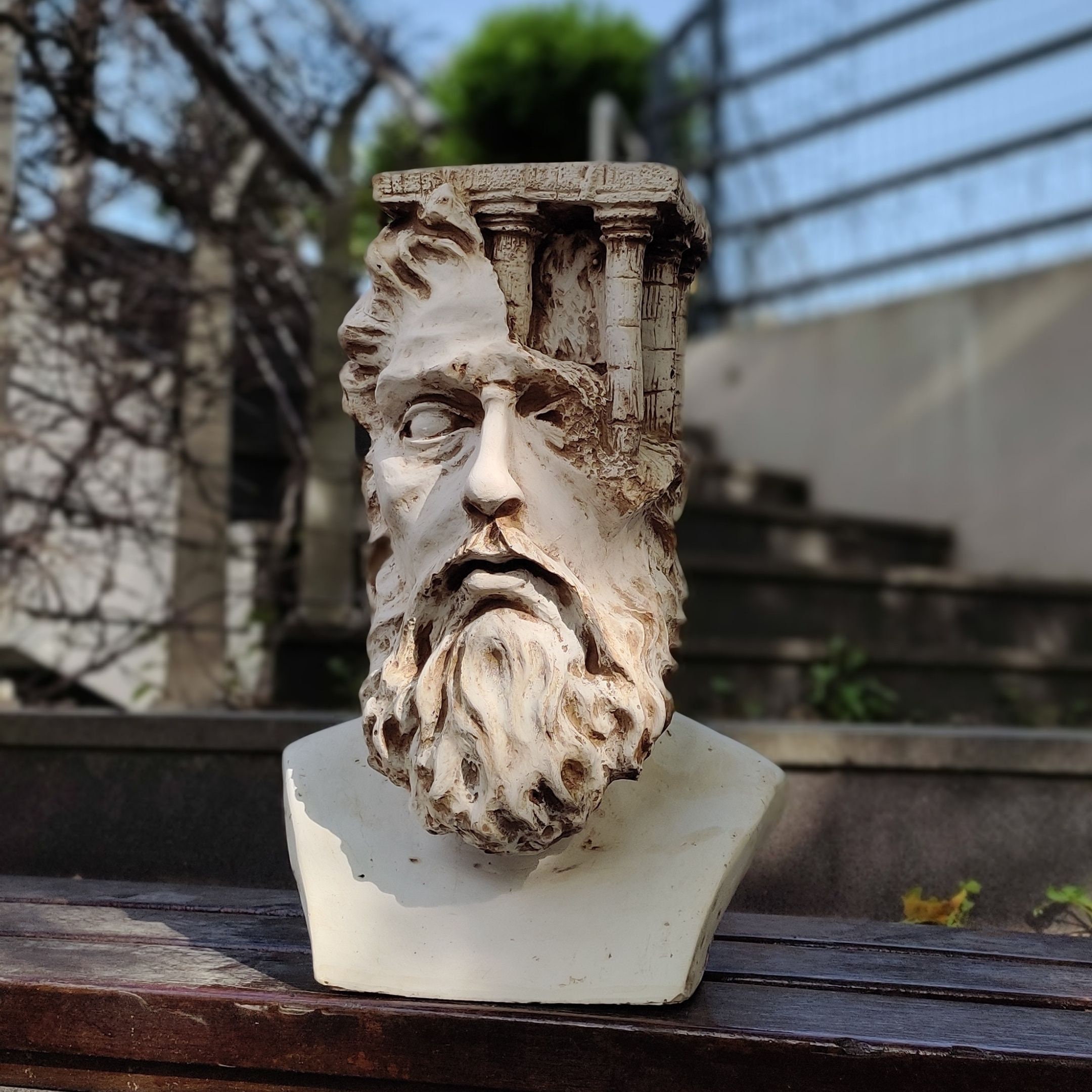 Large Ivory Greek God Zeus Statue Ancient Greece Large Zeus - Etsy ...