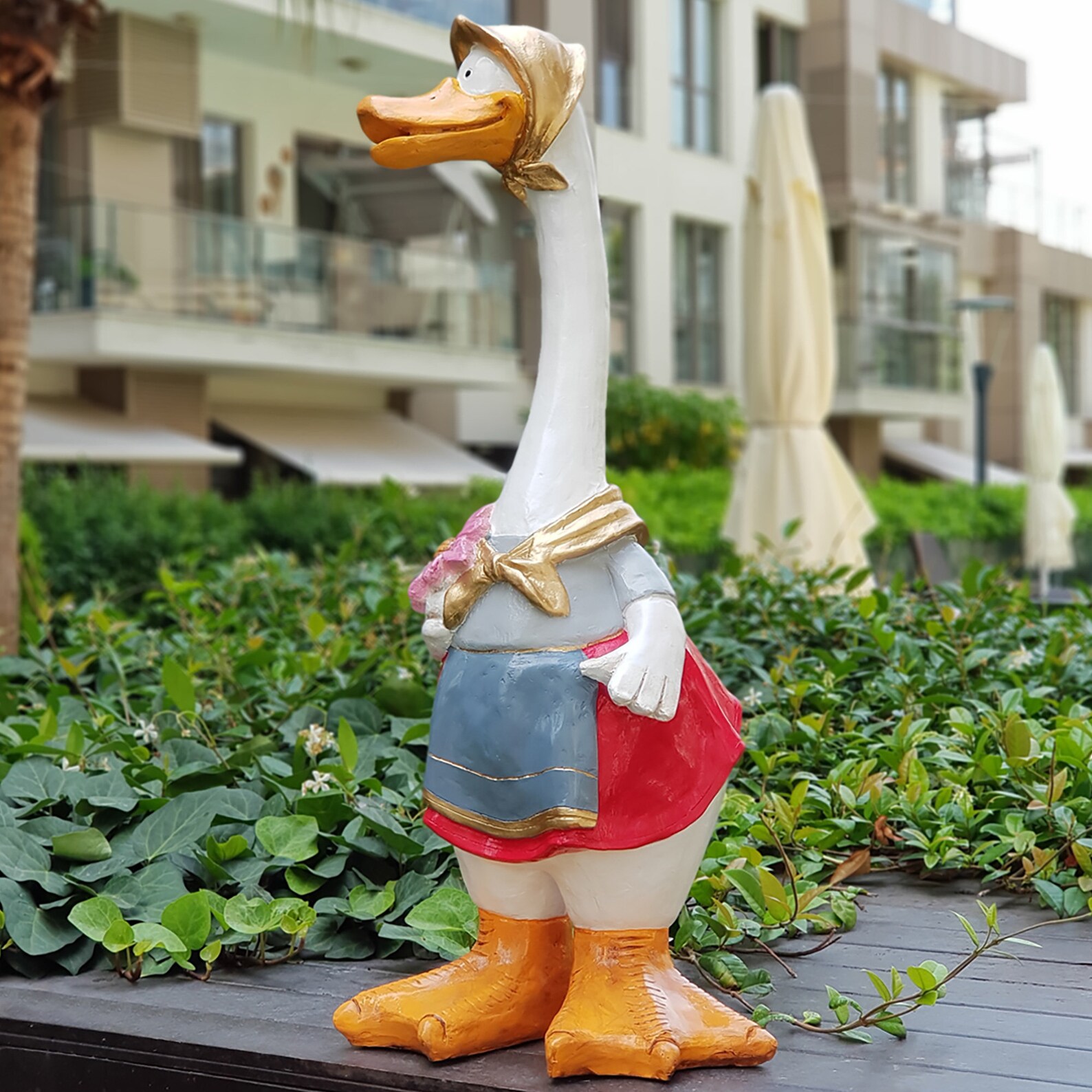 Lady Duck Outdoor Statue Duck Sculpture as Garden Ornament - Etsy