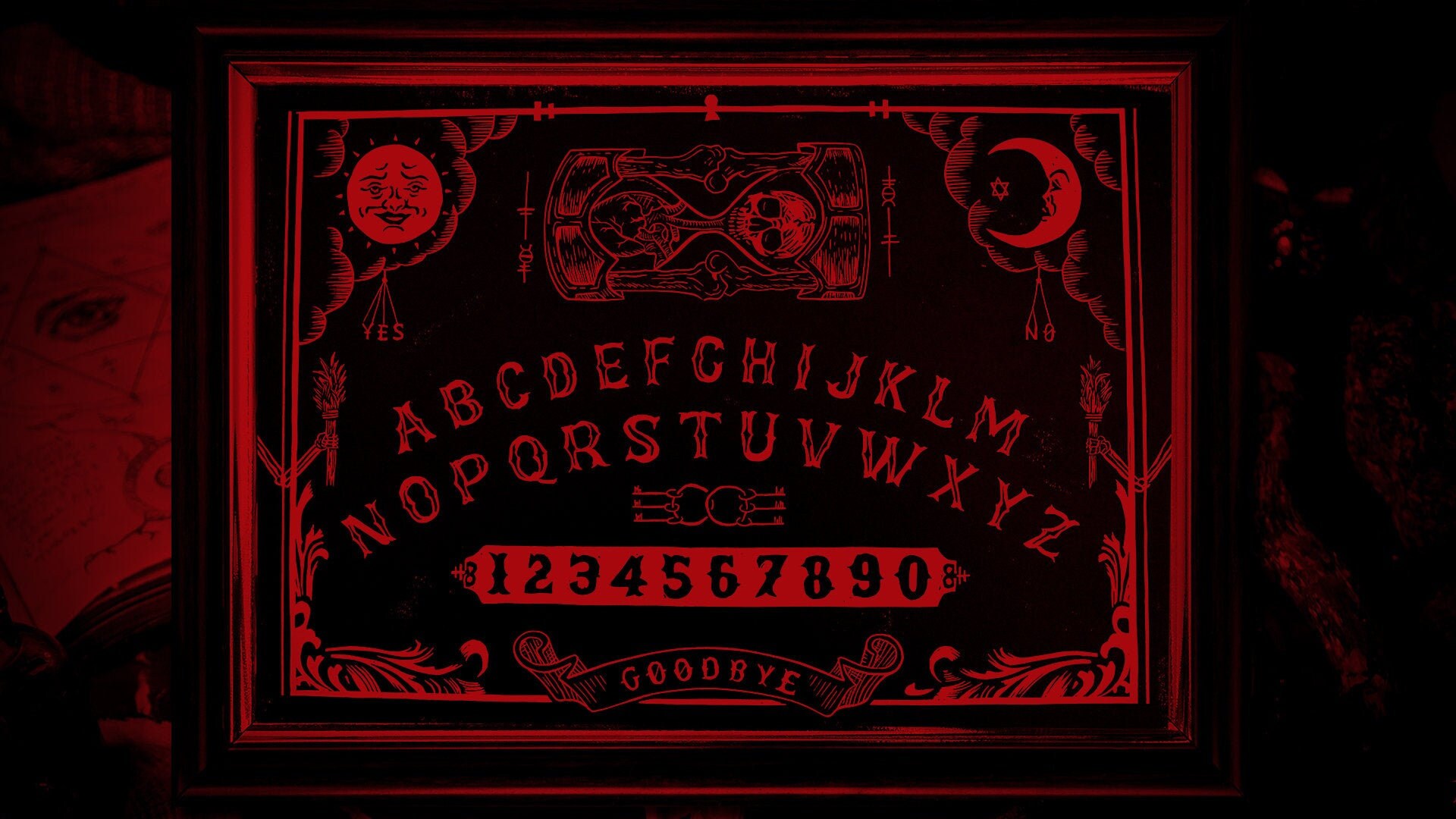 House Party Devil's Edition Ouija Board Art Original - Etsy UK