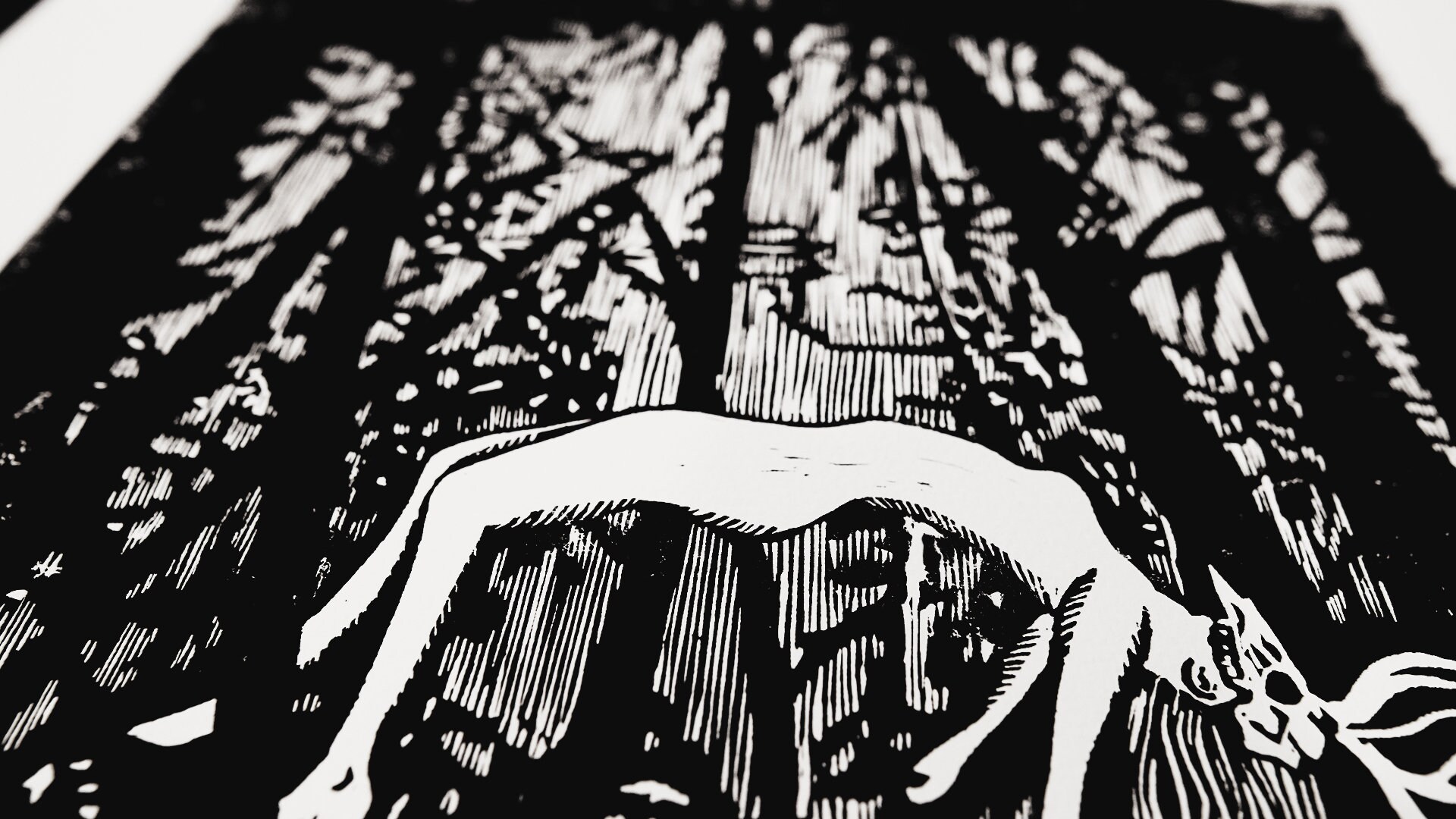 The Witch, Original Linocut Print, Hand-carved, Hand-printed - Etsy