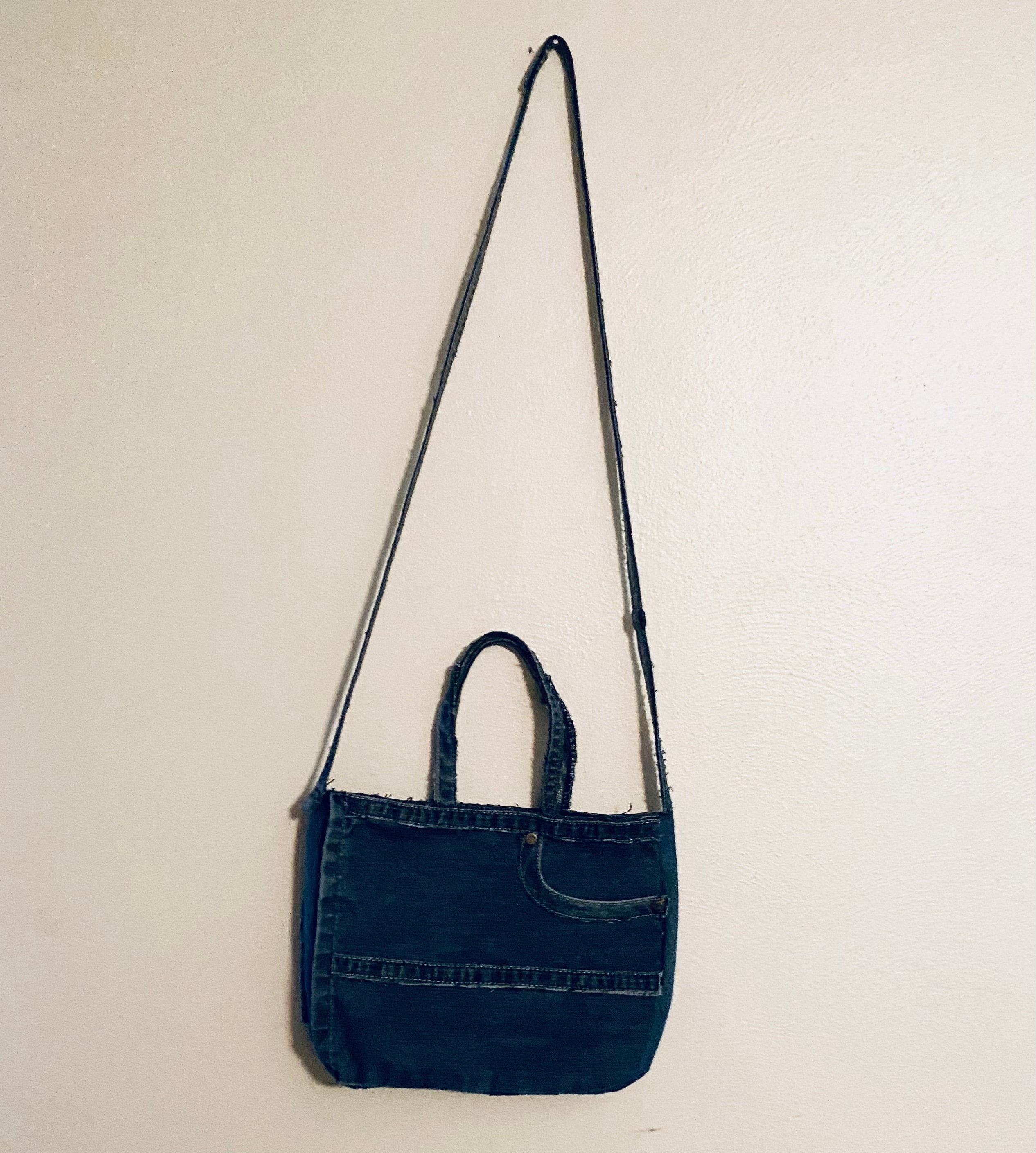 Jean Shoulder Tote Crossbody Denim Shoulder Bag Shoulder - Etsy