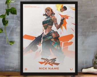 Valorant Poster Raze - Etsy