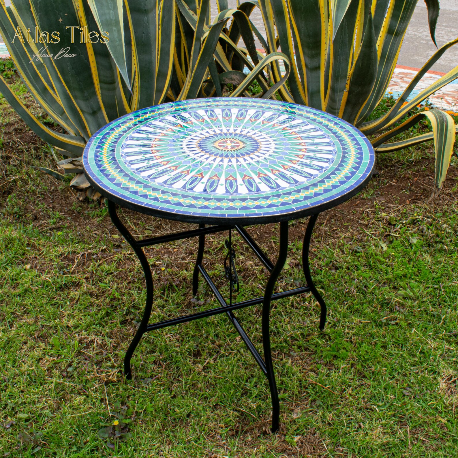 Mosaic Outdoor Ceramic Table for Patio,indoor Mosaic Table,customizable ...