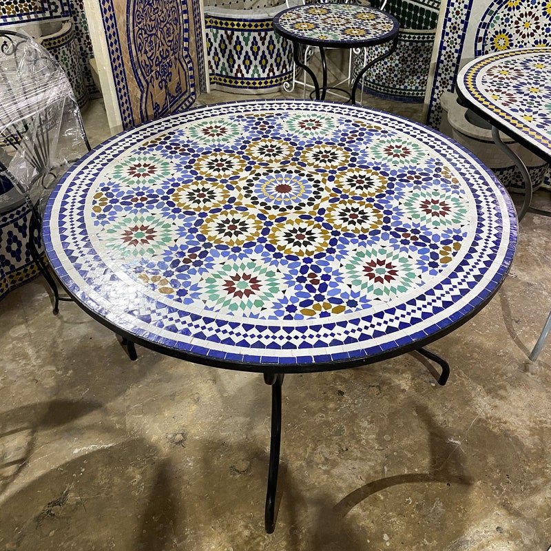 Mosaic Side Table - Etsy